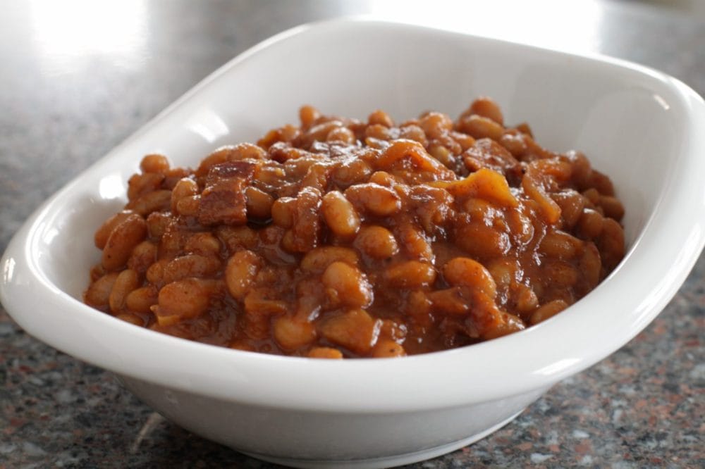 Back Home Sweet 'n' Smokey Bourbon Beans - Dish 'n' the Kitchen