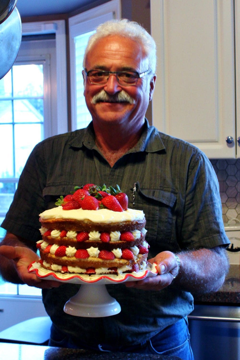 Lemon Cardamom Layer Cake with Strawberries & Mascarpone - Dish 'n' the ...