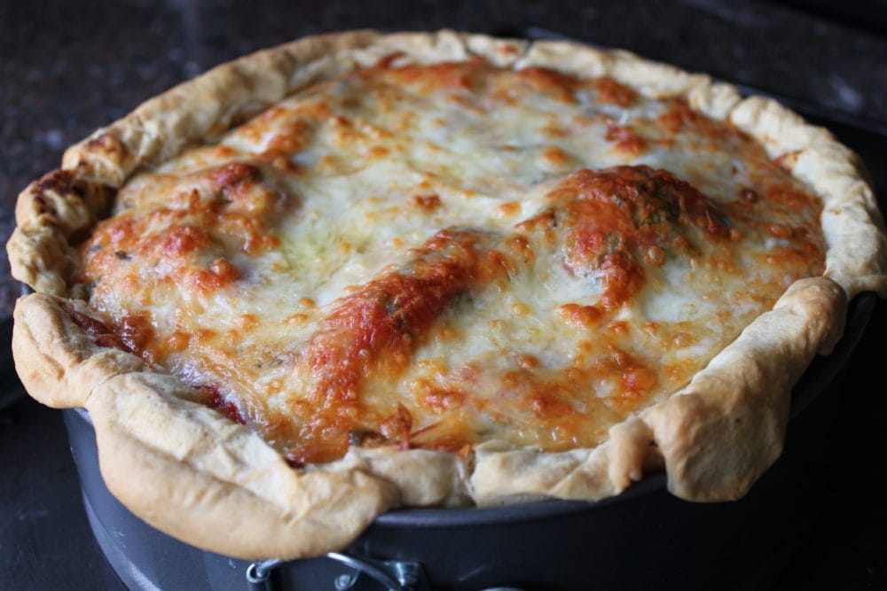 Sky High Pizza Pie - Dish 'n' the Kitchen