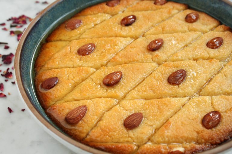 Egyptian Basbousa Cake - Dish 'n' the Kitchen