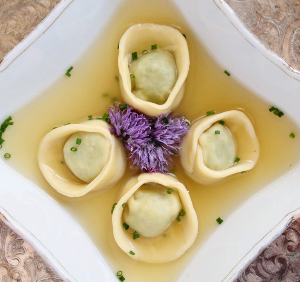 Homemade Tortellini with Foraged Filling - Dish 'n' the Kitchen