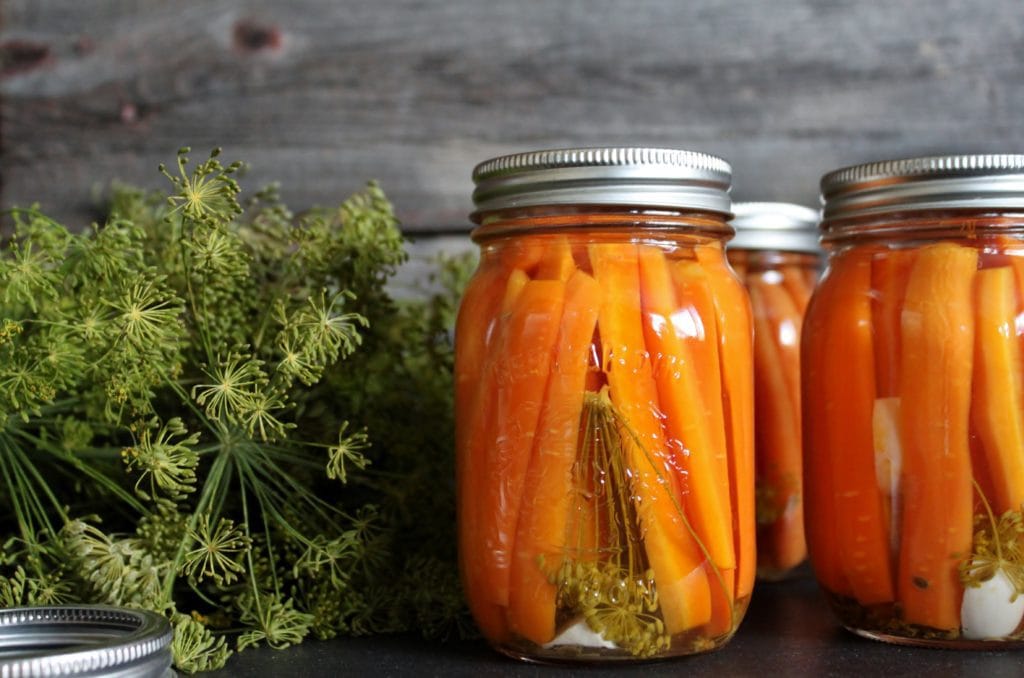 Pickled Carrots with Dill and Garlic - Dish 'n' the Kitchen