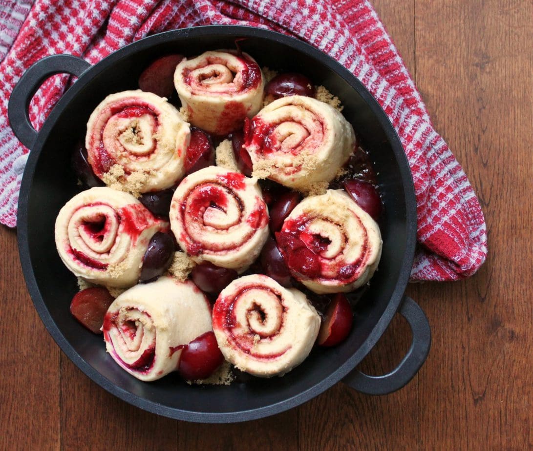 Sourdough Plum Cinnamon Rolls - Dish 'n' the Kitchen