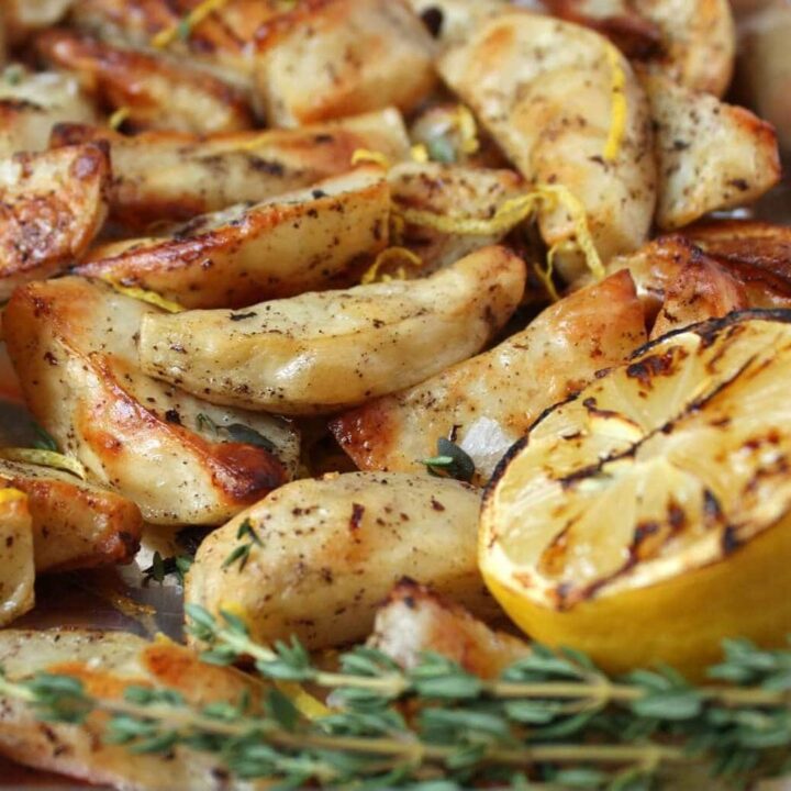 Easy Lemon Roasted Potatoes - Dish 'n' the Kitchen