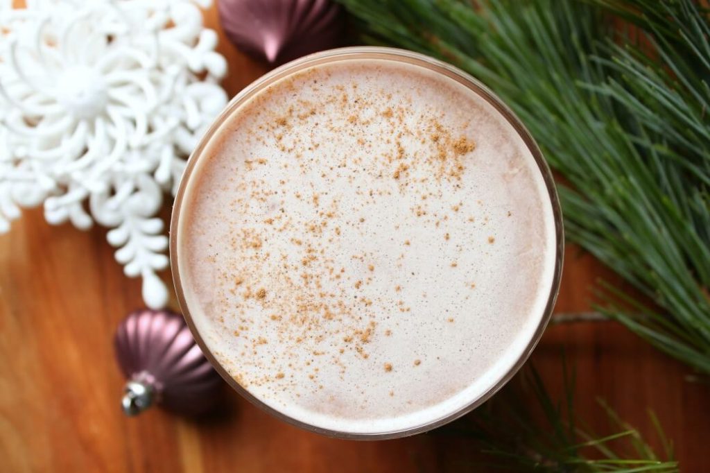 Smoked Saskatoon Rye Whisky Flip Cocktail - Dish 'n' the Kitchen