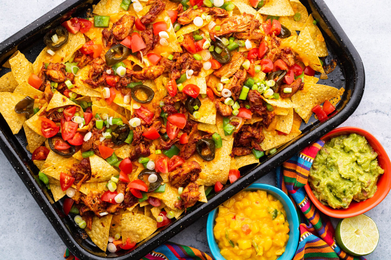 Super Tasty BBQ Chicken Nachos - Dish 'n' the Kitchen