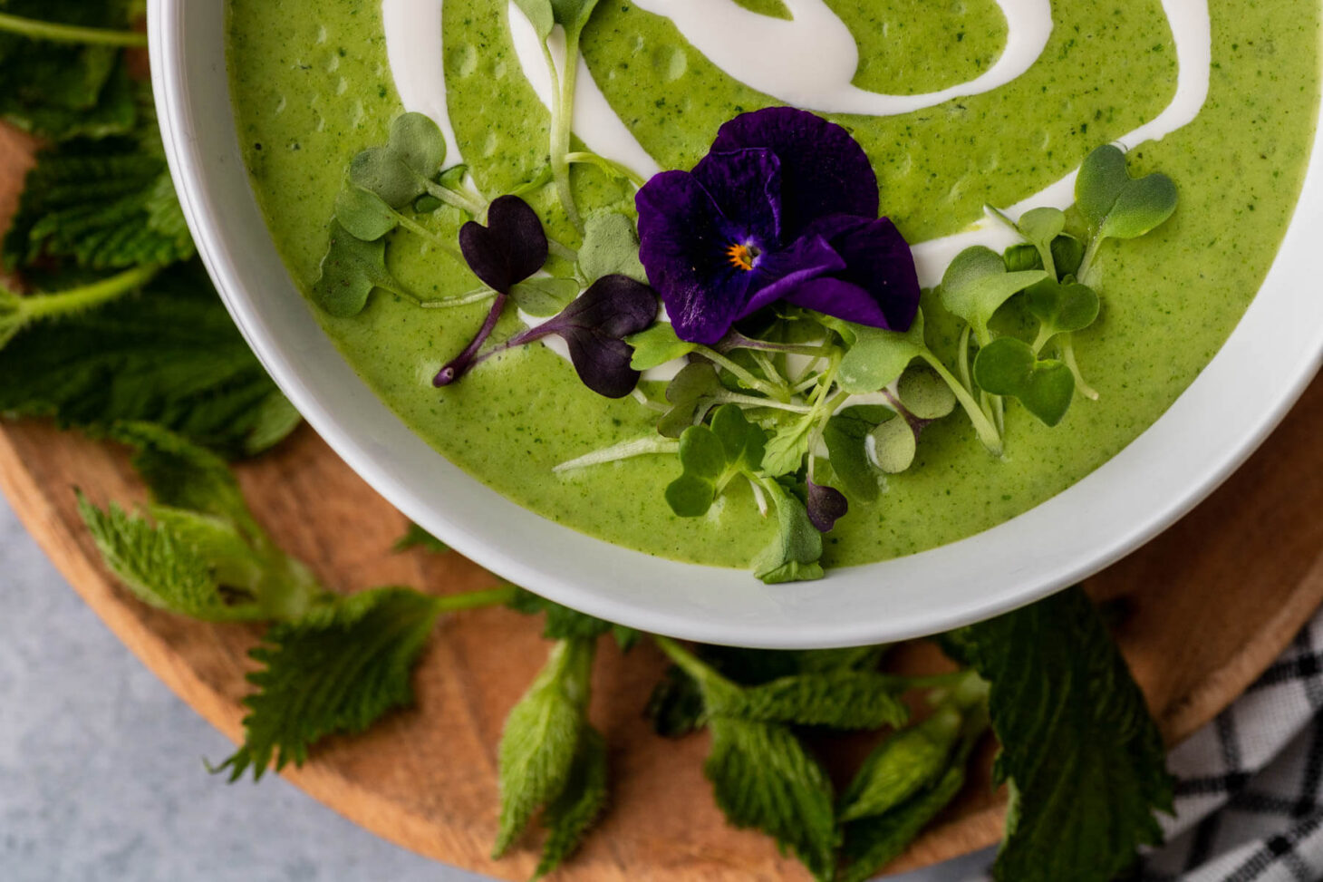 Nettle Soup with Potato and Leek - Dish 'n' the Kitchen