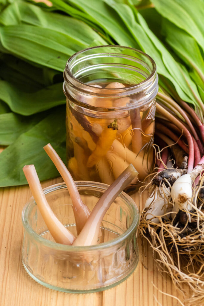 Easy Sweet Pickled Ramps - Dish 'n' the Kitchen