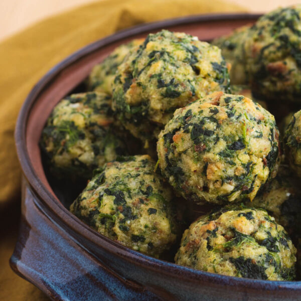 Spinach Stuffing Balls - Dish 'n' the Kitchen