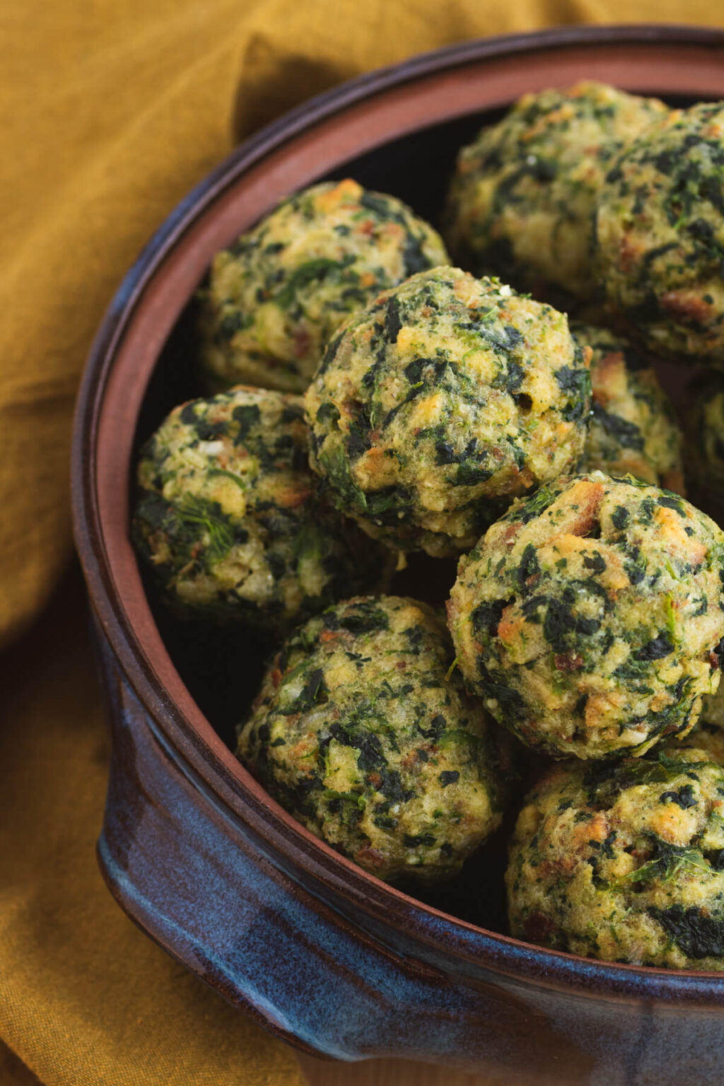 Spinach Stuffing Balls - Dish 'n' the Kitchen