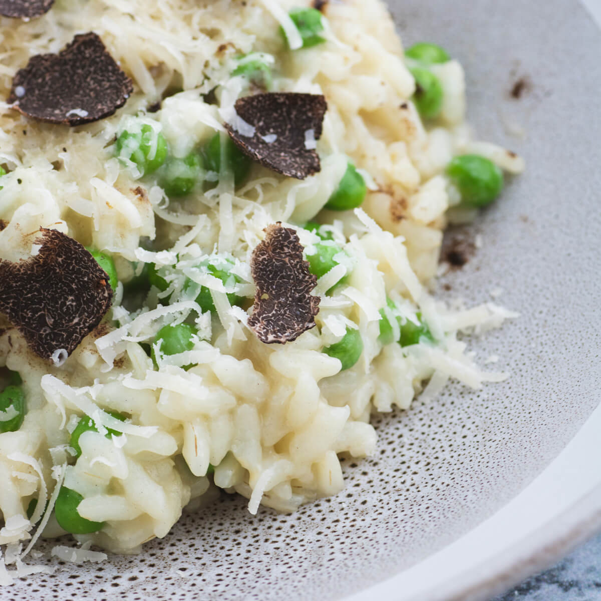 Spring Pea Truffle Risotto - Dish 'n' the Kitchen