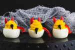 Halloween Deviled Eggs - Dish 'n' the Kitchen