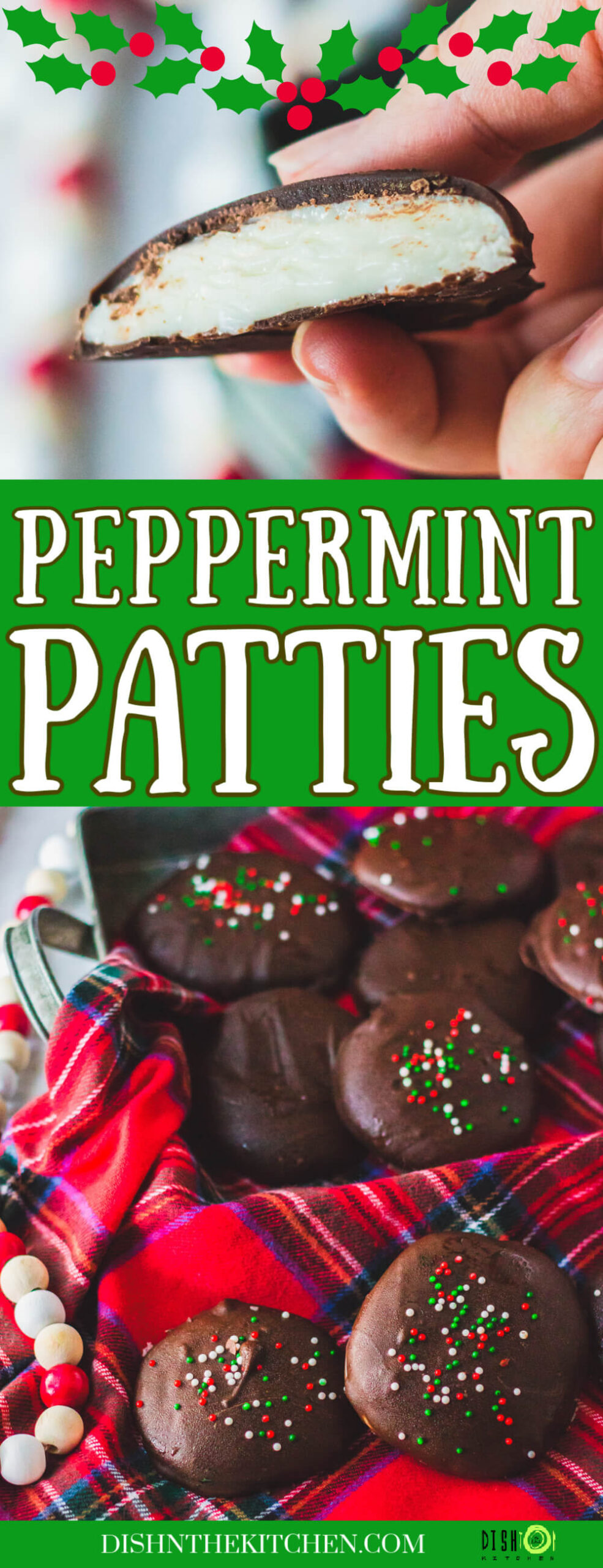 Homemade Peppermint Patty Candy - Dish 'n' the Kitchen