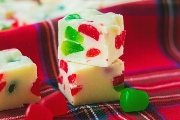 Easy Gumdrop Fudge - Dish 'n' the Kitchen