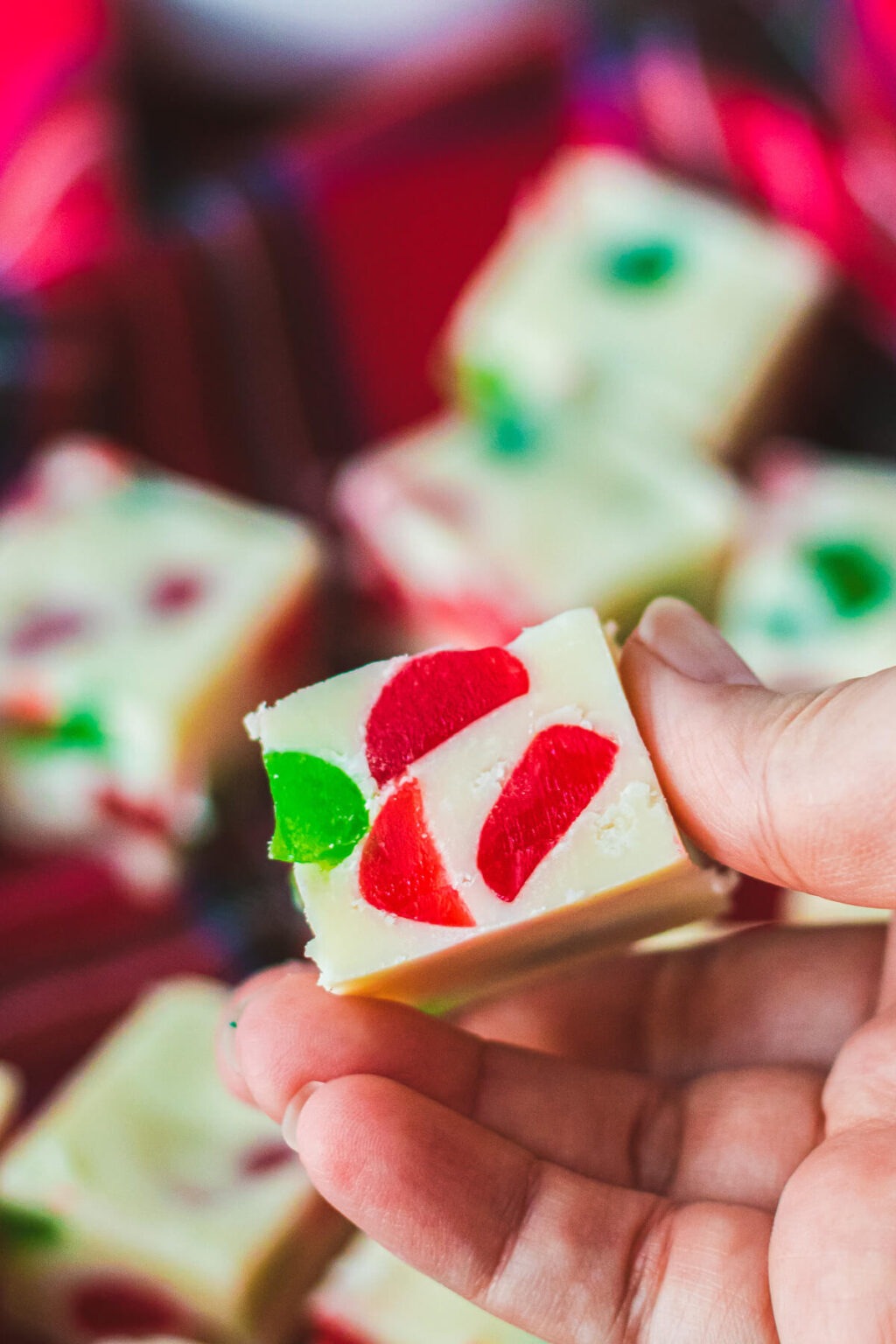 Easy Gumdrop Fudge - Dish 'n' the Kitchen