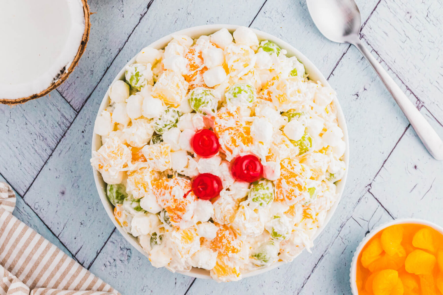 Hawaiian Ambrosia Fruit Salad - Dish 'n' the Kitchen