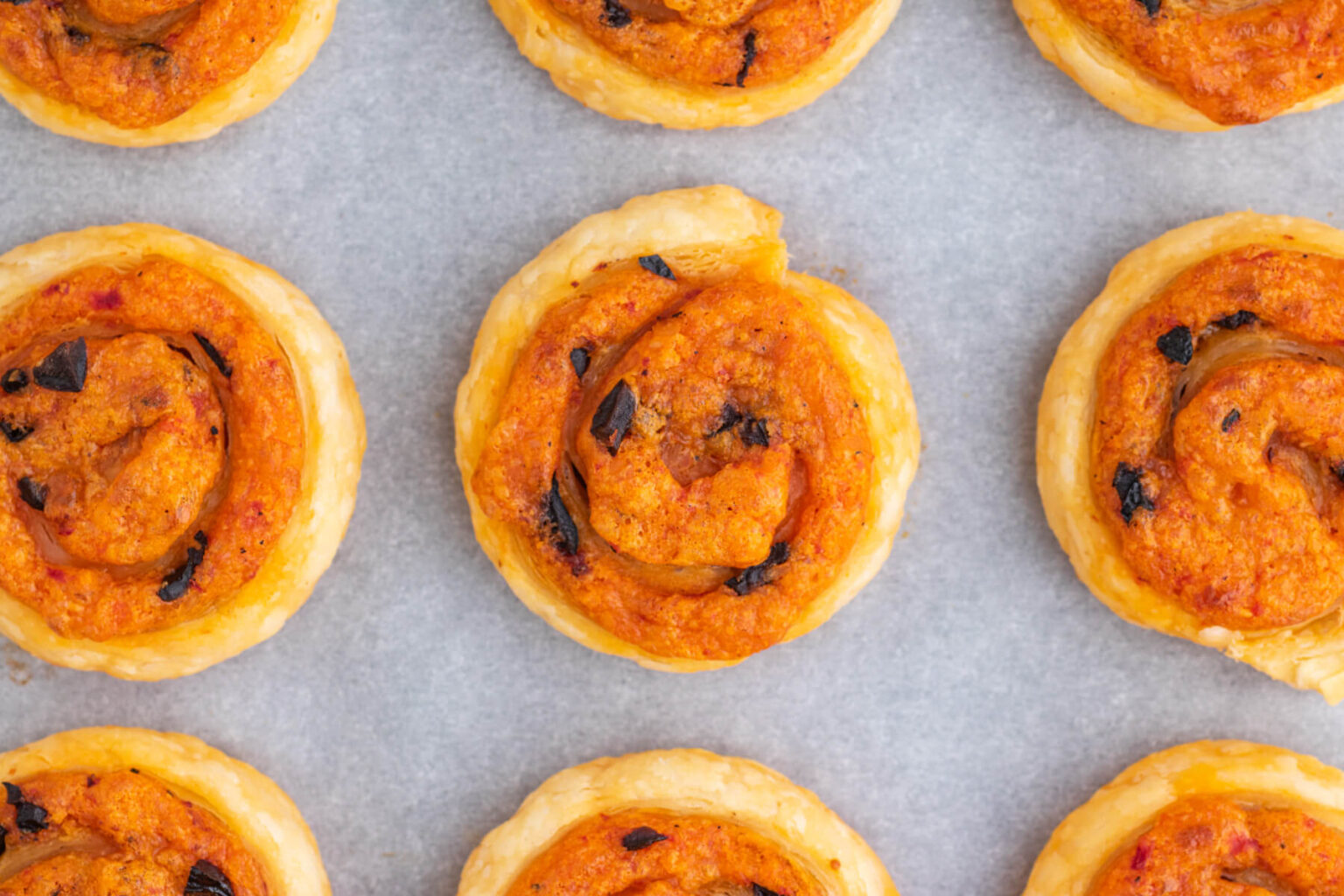 Spanish Lentil Puff Pastry Pinwheels - Dish 'n' the Kitchen