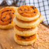 Spanish Lentil Puff Pastry Pinwheels - Dish 'n' the Kitchen