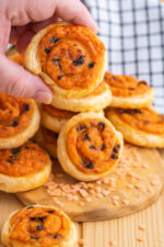 Spanish Lentil Puff Pastry Pinwheels - Dish 'n' the Kitchen