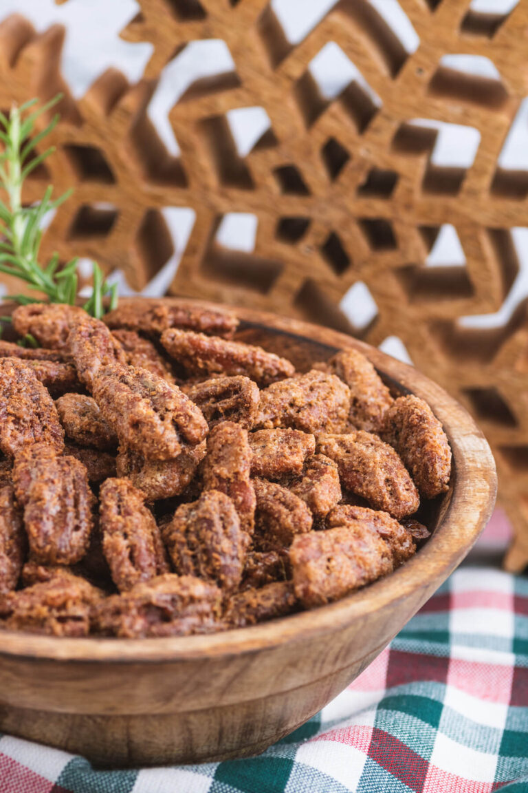 Sweet and Savory Candied Pecans - Dish 'n' the Kitchen