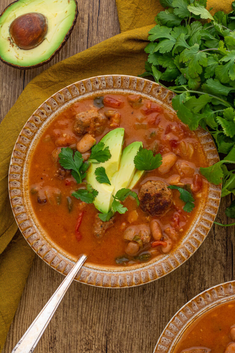 Spicy Pinto Bean Soup - Dish 'n' the Kitchen