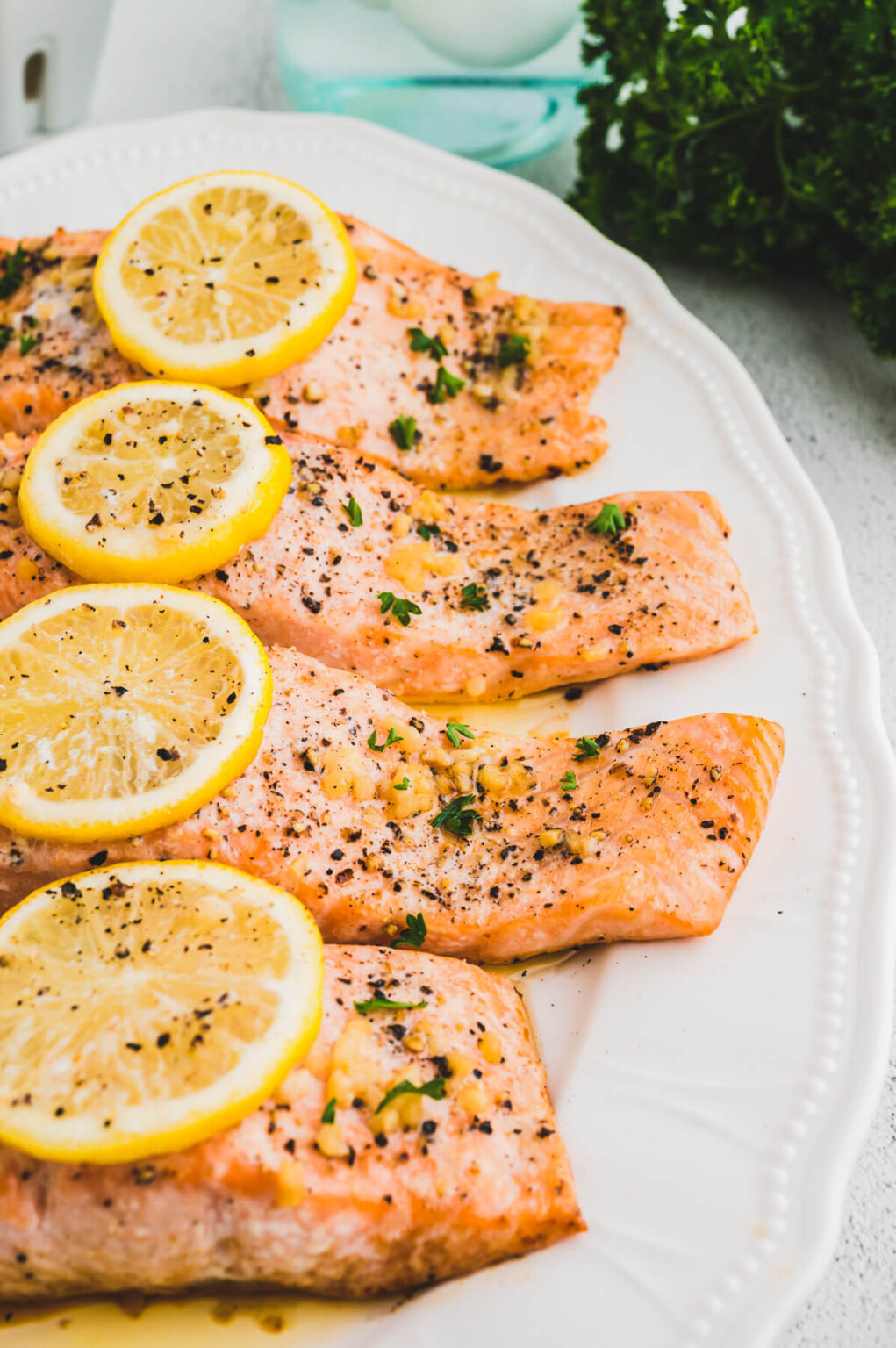 Oven Baked Lemon Pepper Salmon - Dish 'n' the Kitchen