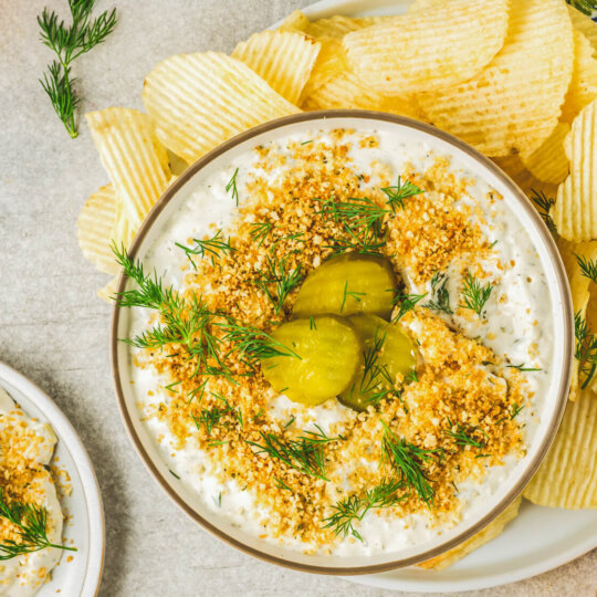 Fried Dill Pickle Dip - Dish 'n' the Kitchen
