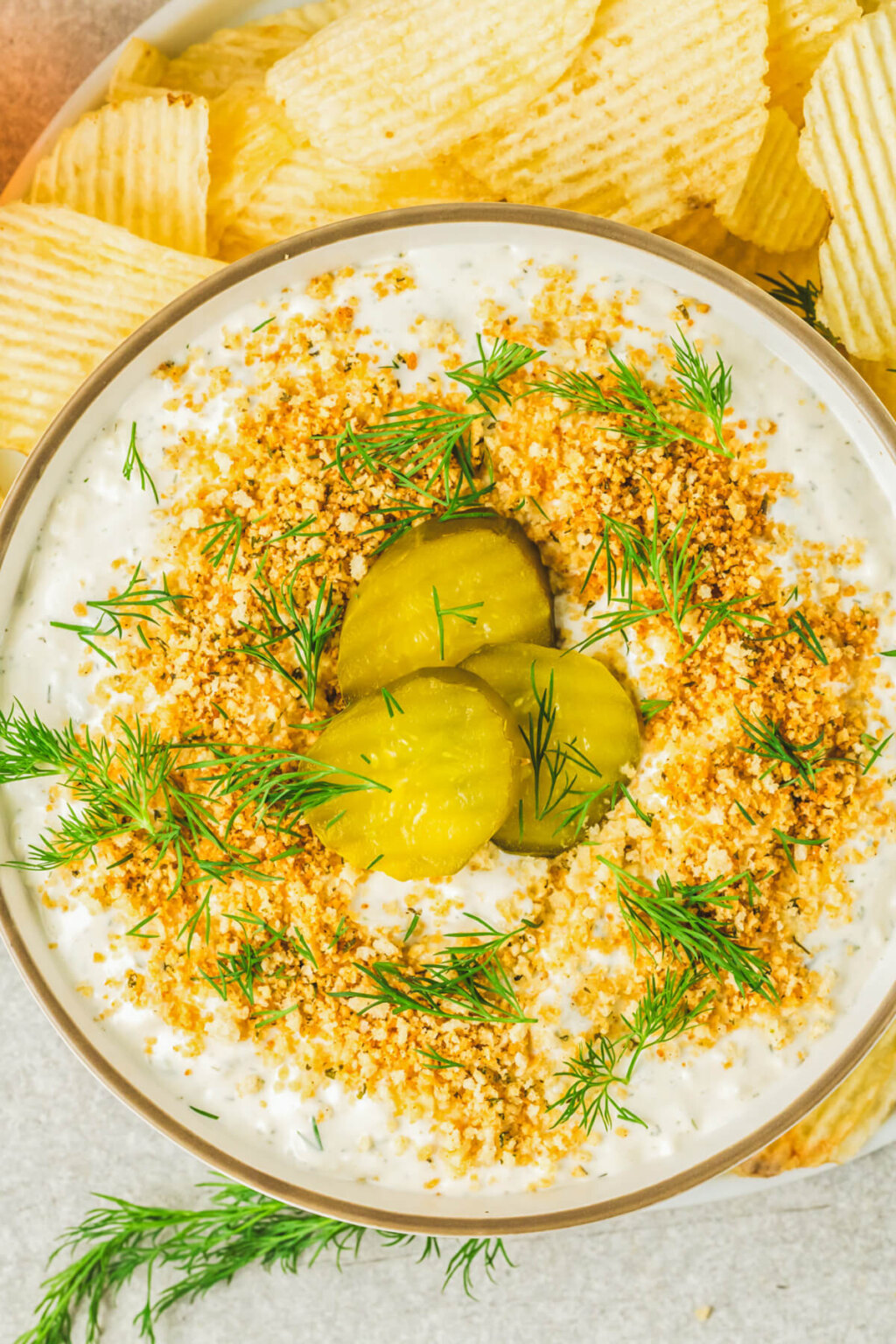 Fried Dill Pickle Dip - Dish 'n' the Kitchen