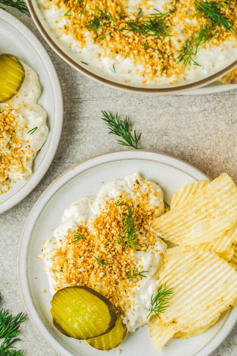 Fried Dill Pickle Dip - Dish 'n' the Kitchen