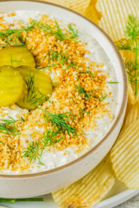 Fried Dill Pickle Dip - Dish 'n' the Kitchen
