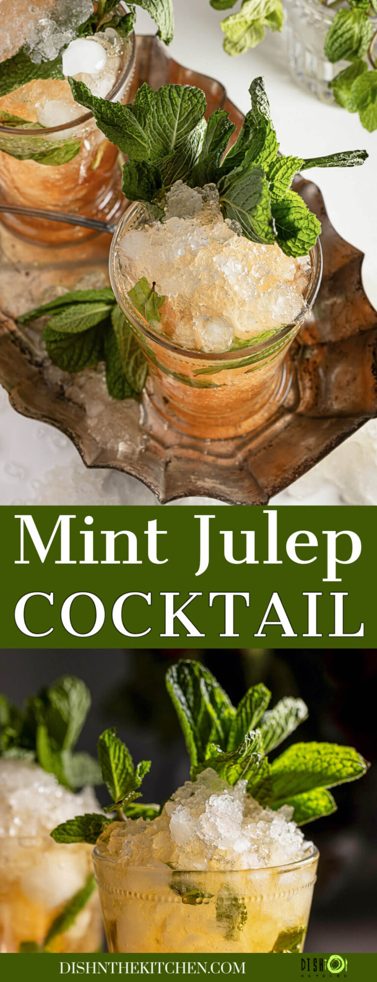 Mint Julep Cocktail - Dish 'n' the Kitchen
