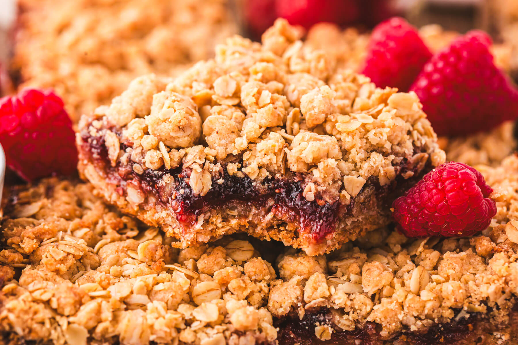 Raspberry Crumble Bars - Dish 'n' the Kitchen