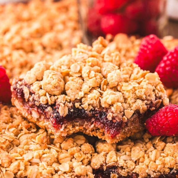 Raspberry Crumble Bars - Dish 'n' the Kitchen