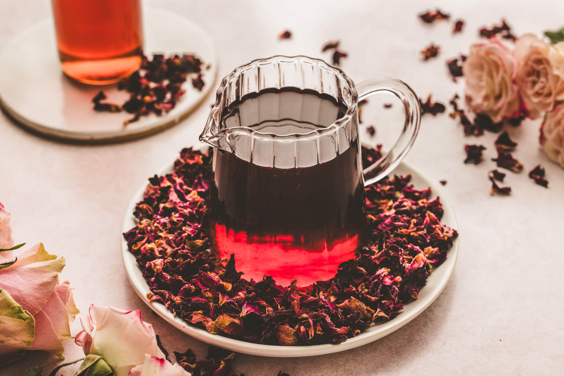 How to Make Rose Simple Syrup - Dish 'n' the Kitchen