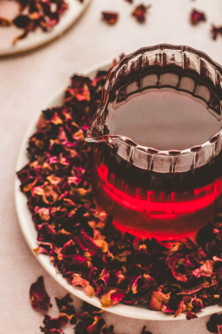 How to Make Rose Simple Syrup - Dish 'n' the Kitchen