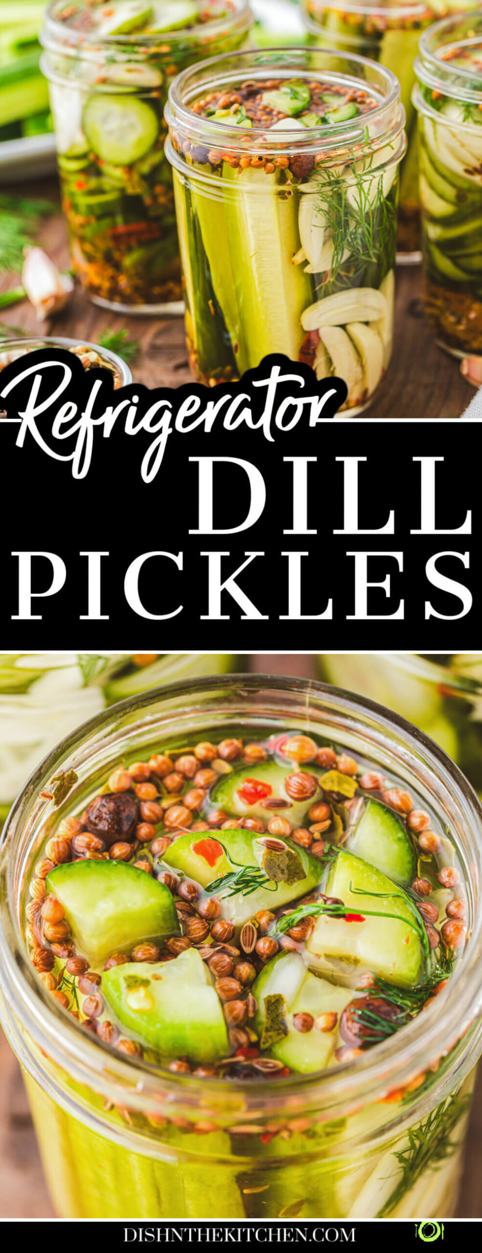 Refrigerator Dill Pickles - Dish 'n' the Kitchen