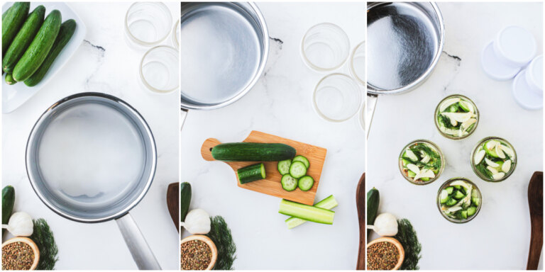 Refrigerator Dill Pickles - Dish 'n' the Kitchen