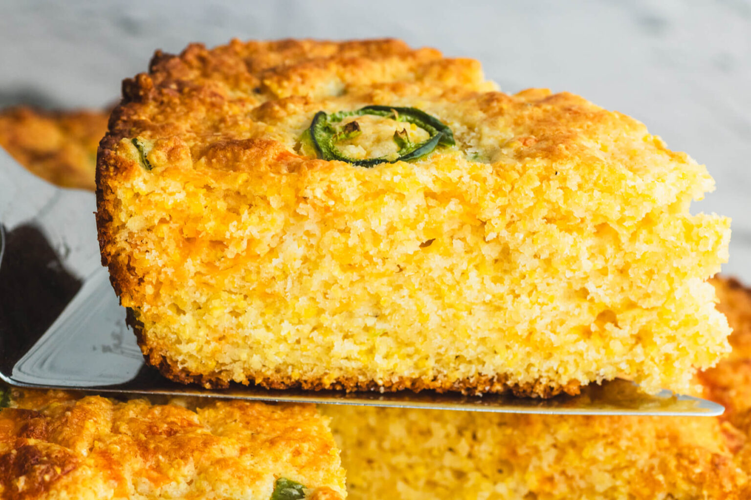 Jalapeño Cheddar Cornbread - Dish 'n' the Kitchen