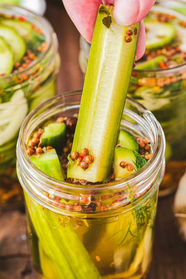 Refrigerator Dill Pickles - Dish 'n' the Kitchen