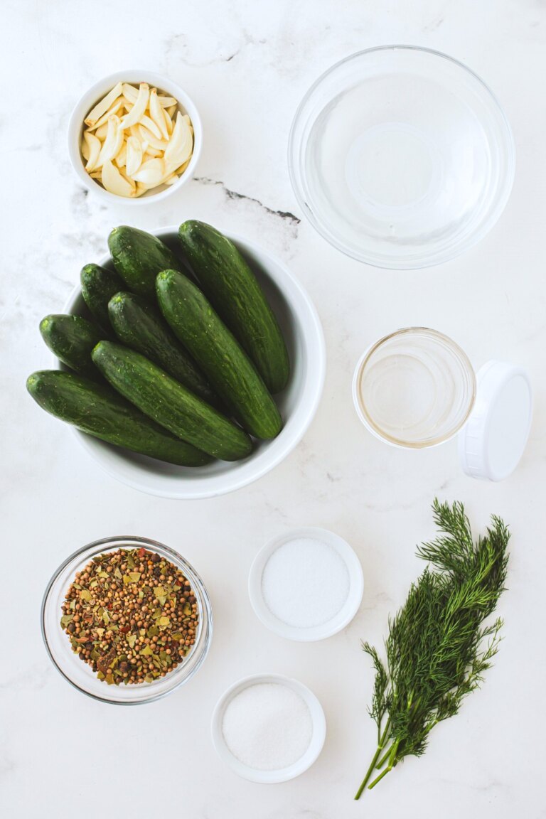 Refrigerator Dill Pickles - Dish 'n' the Kitchen