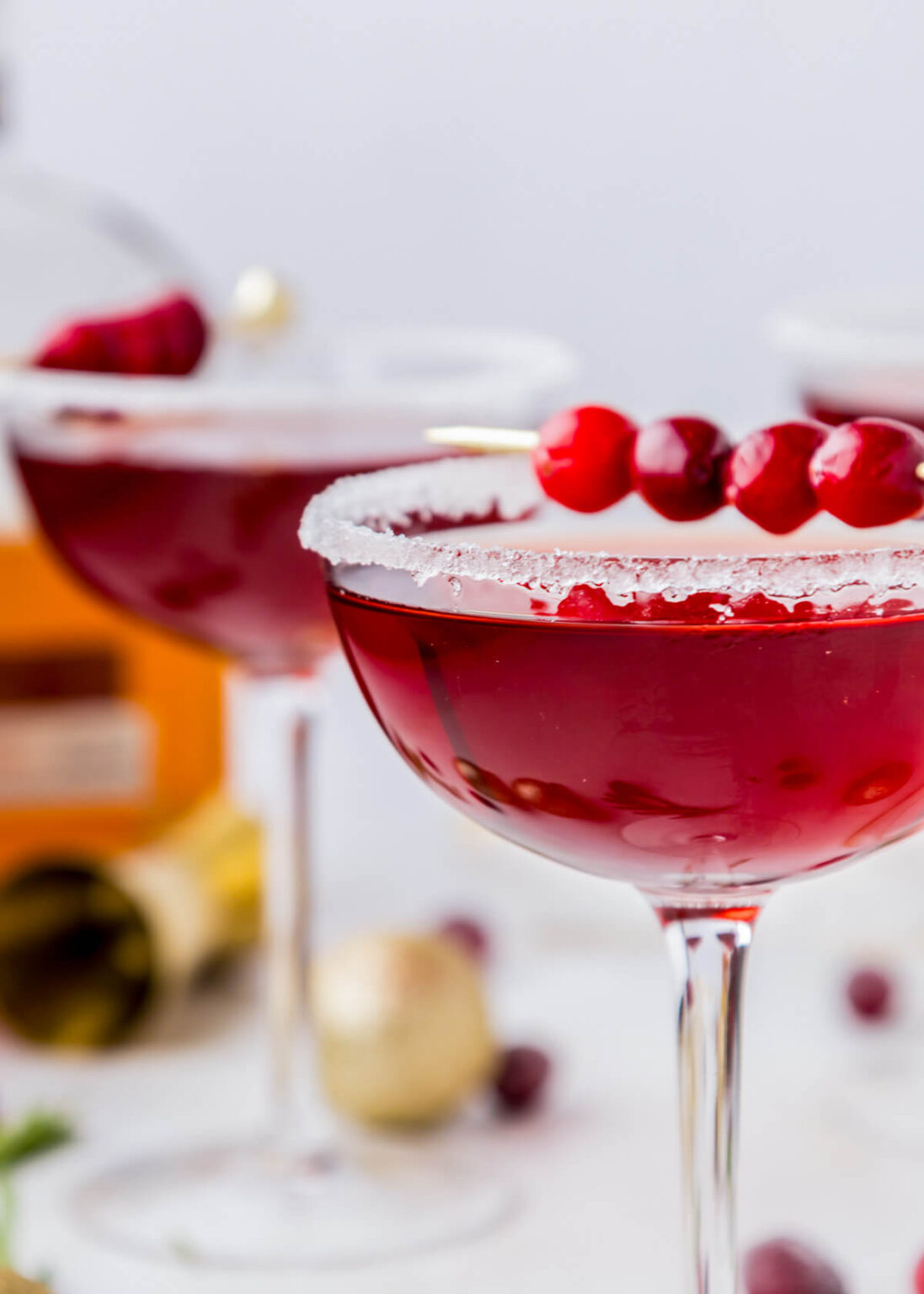 Merry Manhattan - Holiday Bourbon Cocktail - Dish 'n' the Kitchen
