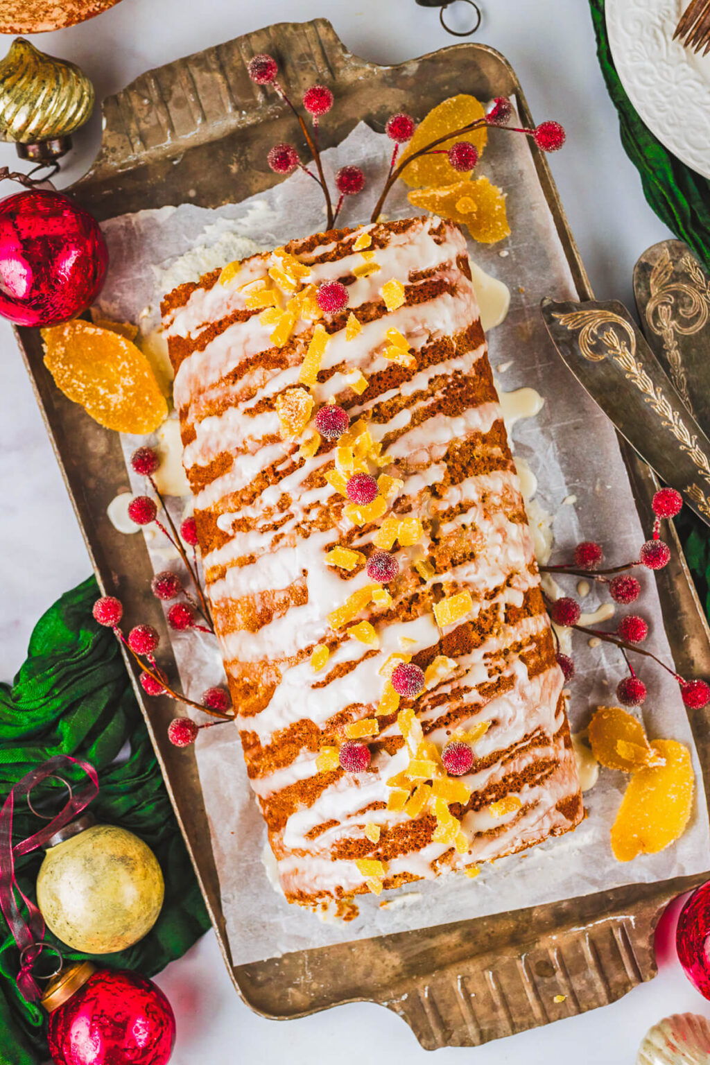 Gingerbread Swiss Roll Cake - Dish 'n' the Kitchen