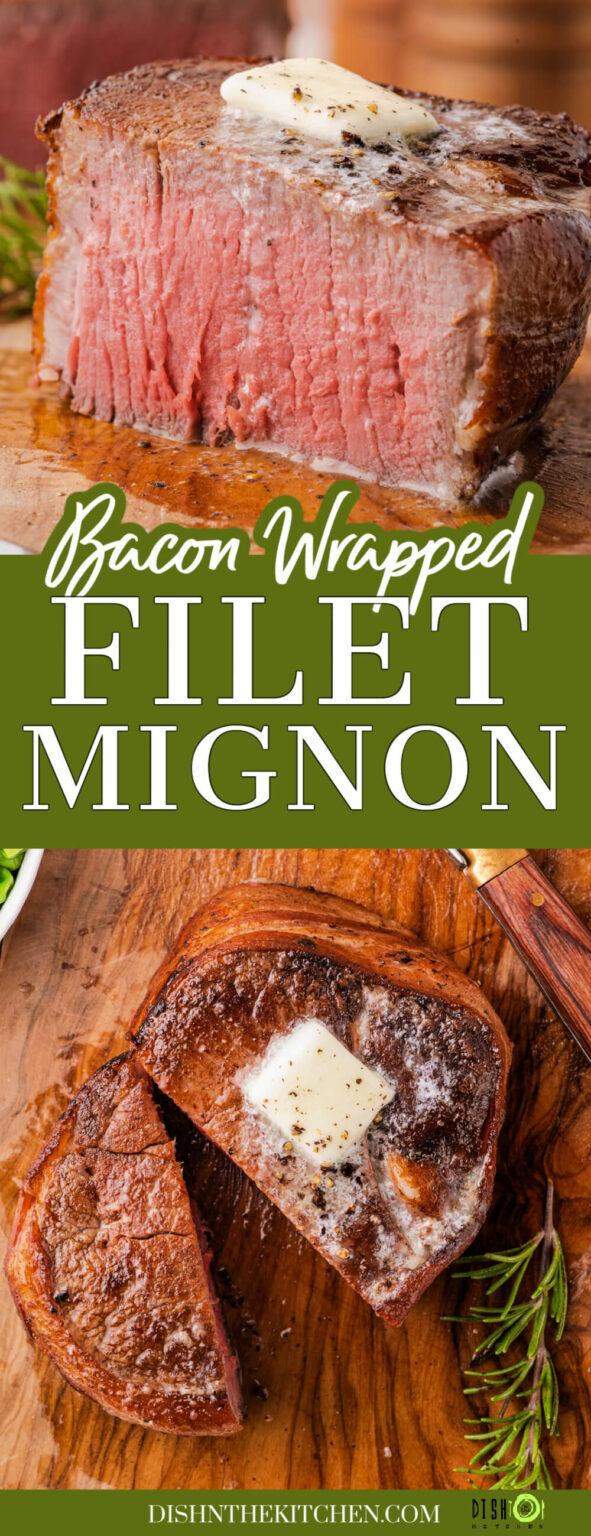 Bacon Wrapped Filet Mignon - Dish 'n' the Kitchen