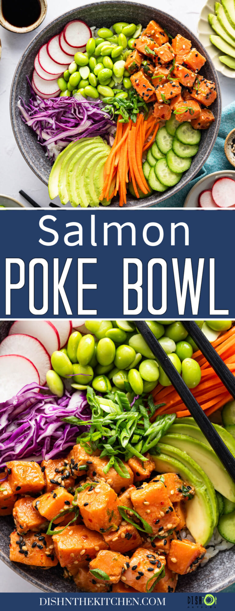 Salmon Poke Bowl Recipe - Dish 'n' the Kitchen
