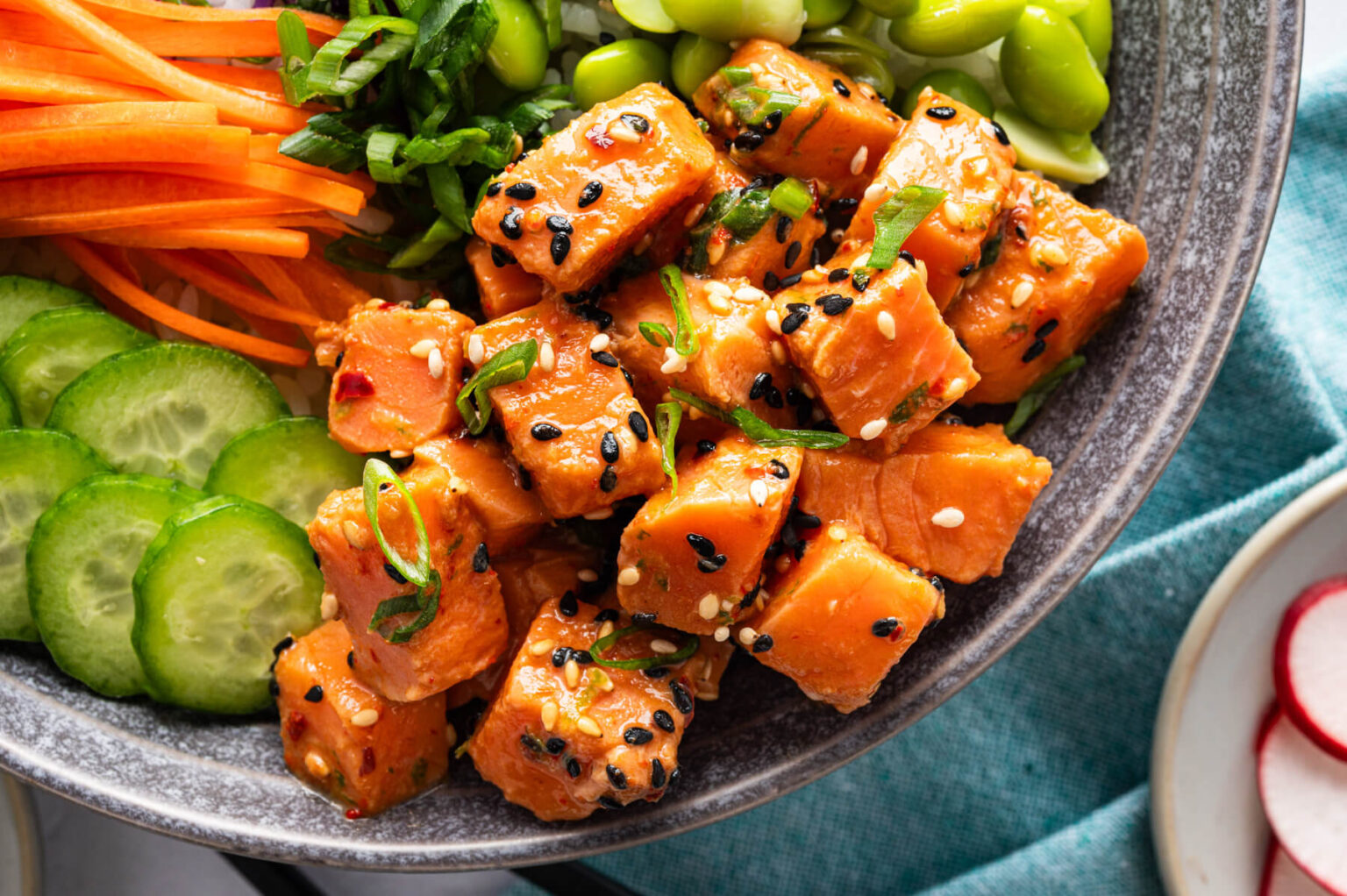 Salmon Poke Bowl Recipe - Dish 'n' the Kitchen