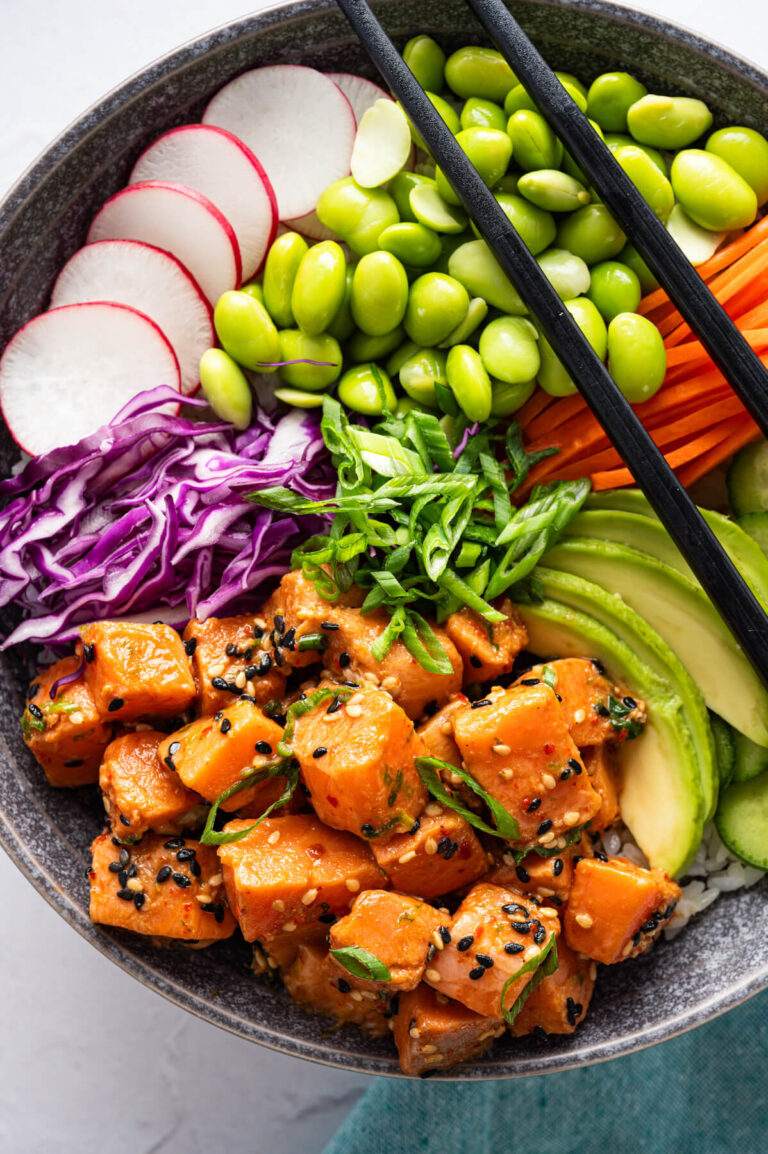 Salmon Poke Bowl Recipe - Dish 'n' the Kitchen