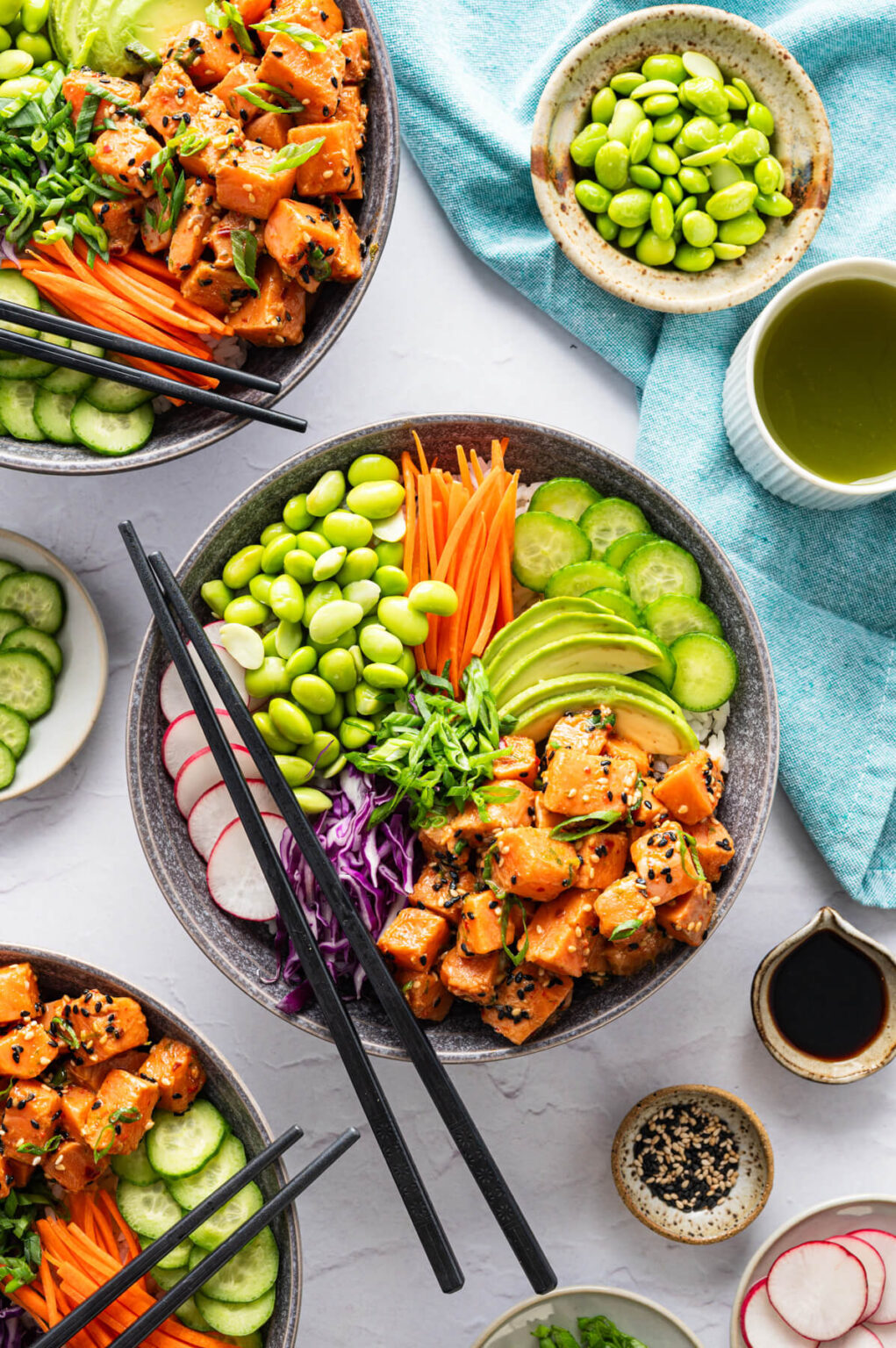 Salmon Poke Bowl Recipe - Dish 'n' the Kitchen