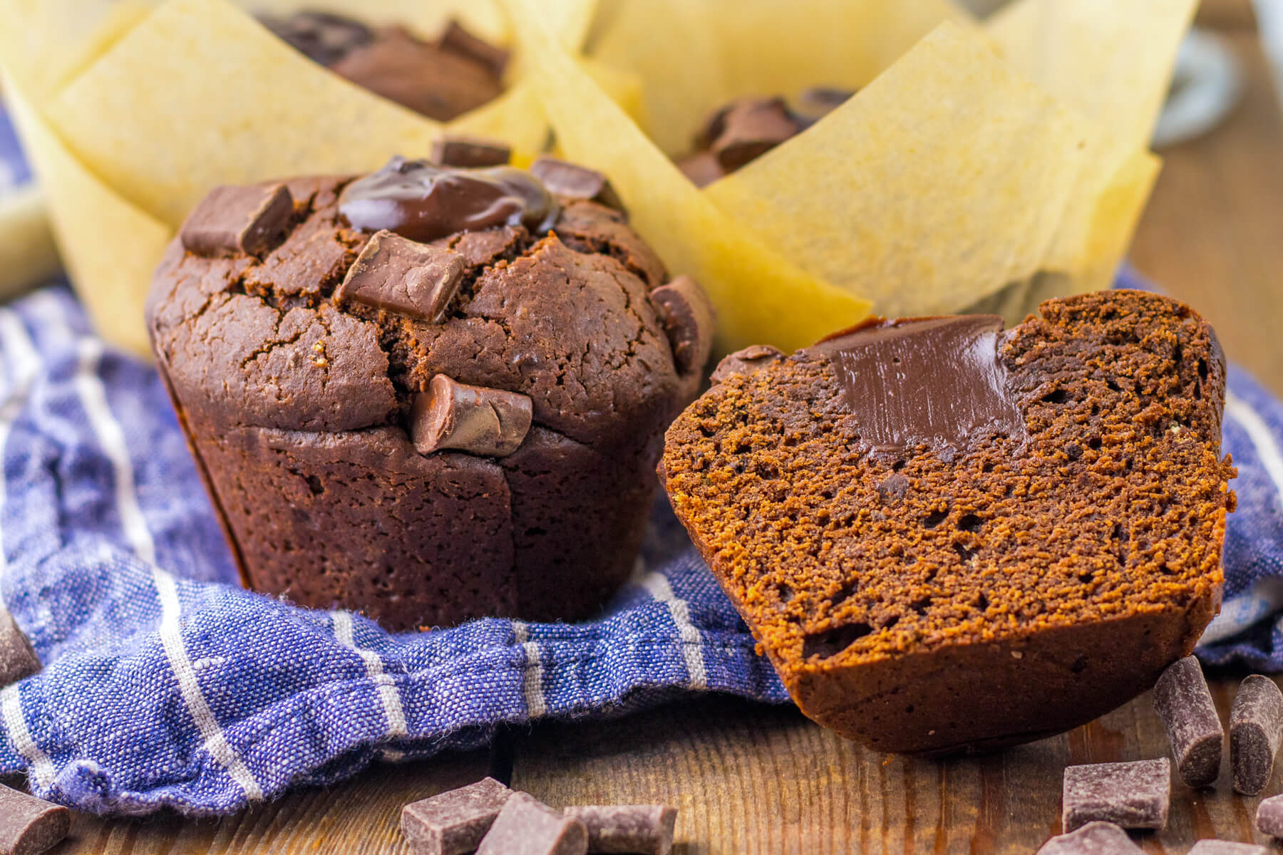 Delicious Double Chocolate Muffins - Dish 'n' the Kitchen