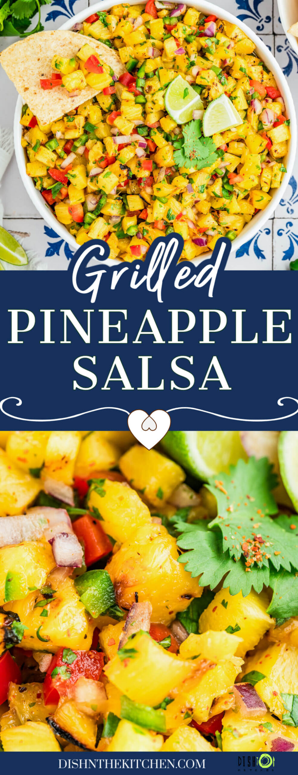 Smoky Grilled Pineapple Salsa - Dish 'n' the Kitchen