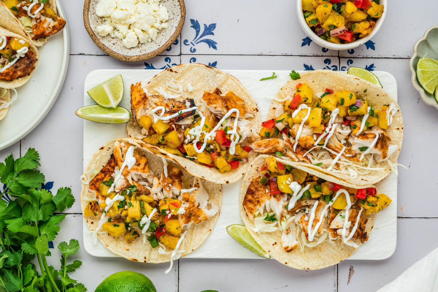 Grilled Fish Tacos - Dish 'n' the Kitchen